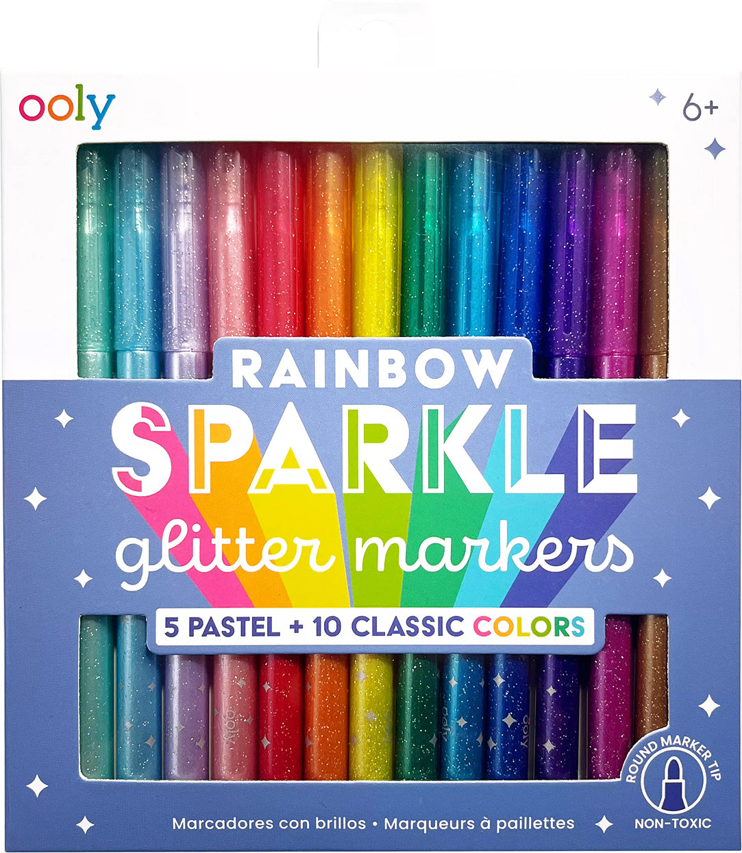 OOLY Rainbow Sparkle Glitter Markers – Franklin's Toys