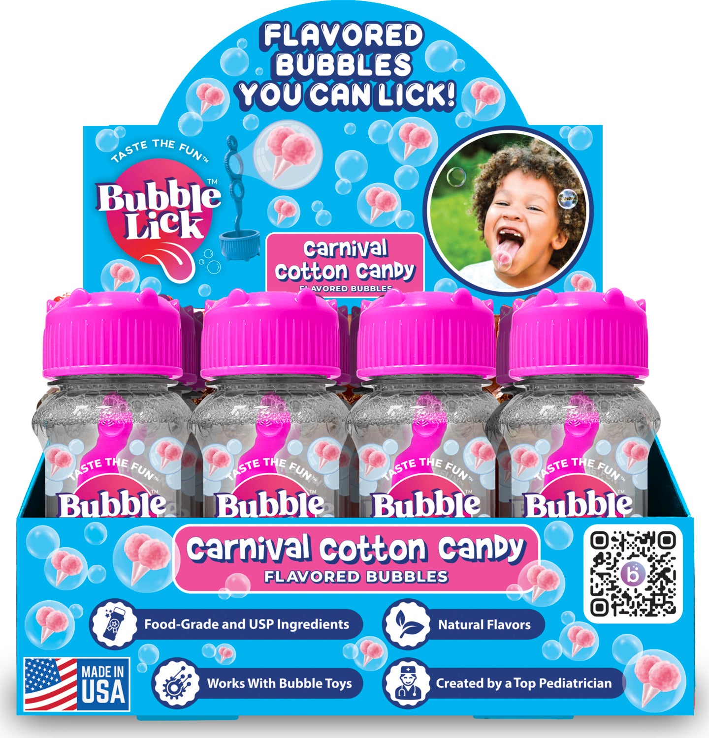 BubbleLick Cotton Candy Bubbles – Franklin's Toys